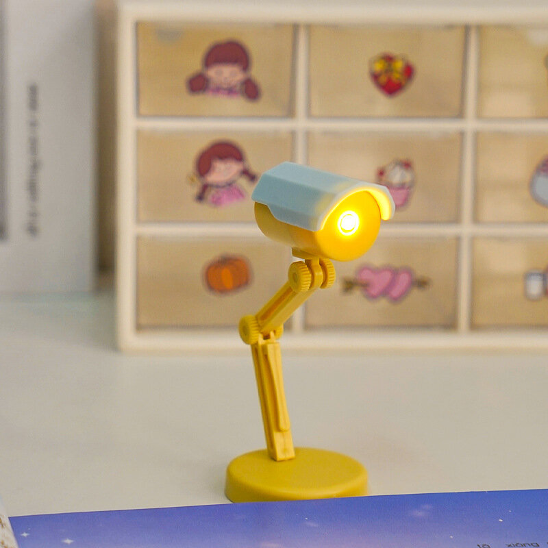 LED мини-настольная лампа с регулируемой яркостью для чтения, бережная для глаз, идеальна для студенческих комнат,