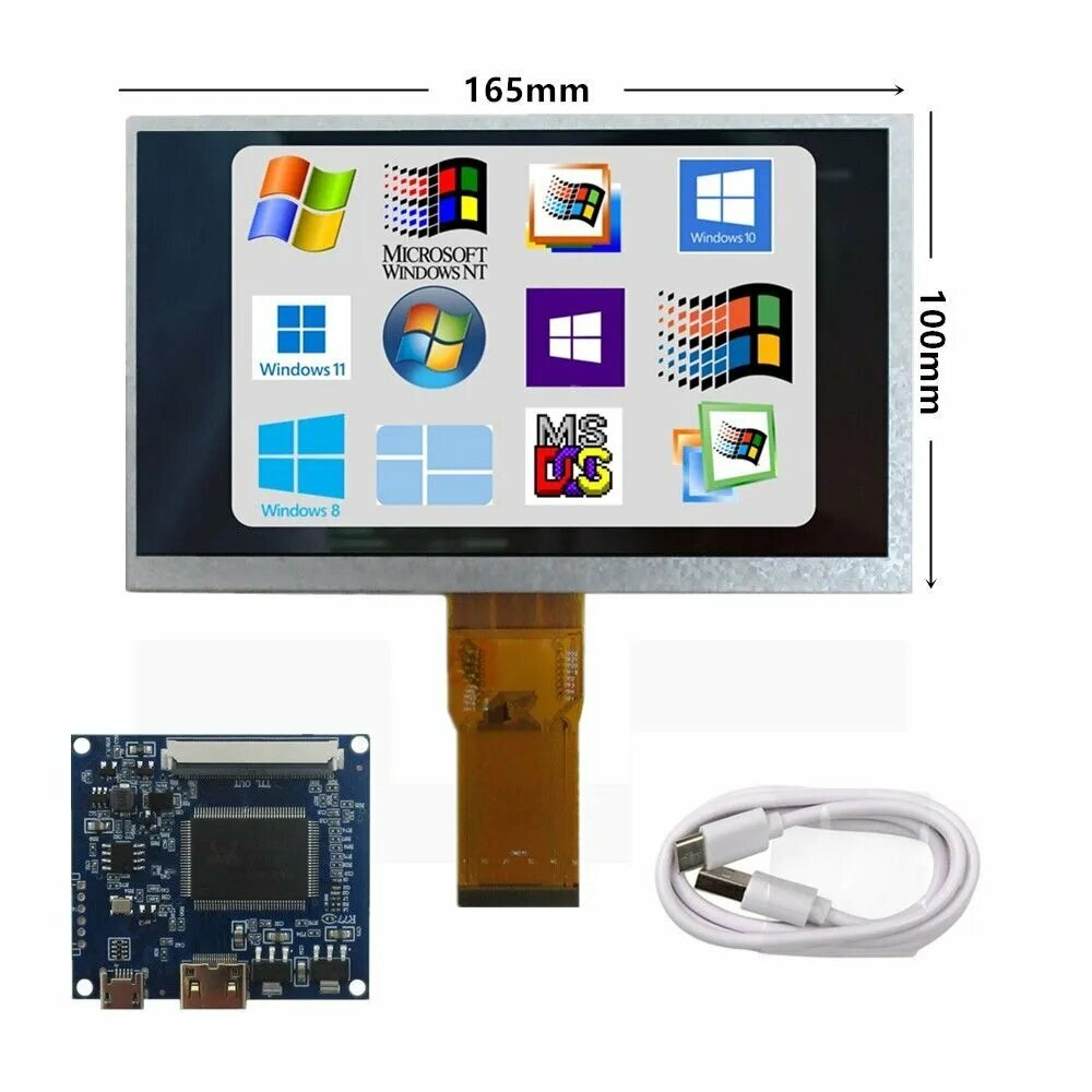 Графический экран 7 - дюймовый HD - дисплей + LCD дисплей экрана управляющей доски драйвера. Универсальный модуль отображения