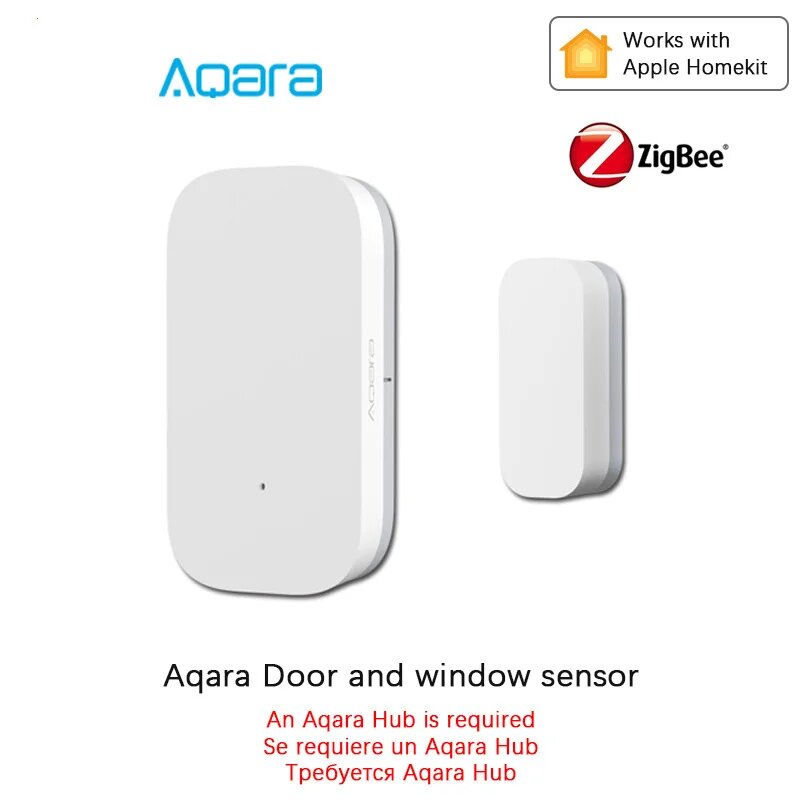 Комплекты умного дома Aqara Zigbee Gateway Hub M1S Беспроводной выключатель Лампа Дверной датчик движения Температурный датчик для Mihome Homekit-Дверной датчик