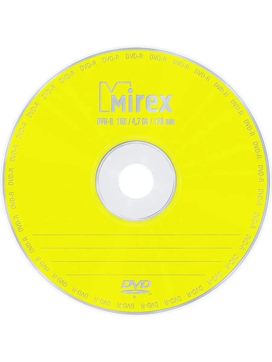 Набор надежных DVD-R дисков 16x, 25 шт.