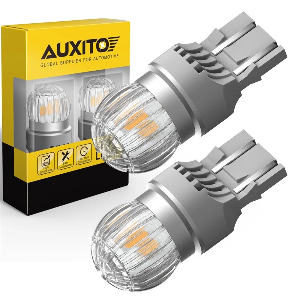 AUXITO 7443 7440 Лампы Стоп-Сигнала, 2шт, Желтые