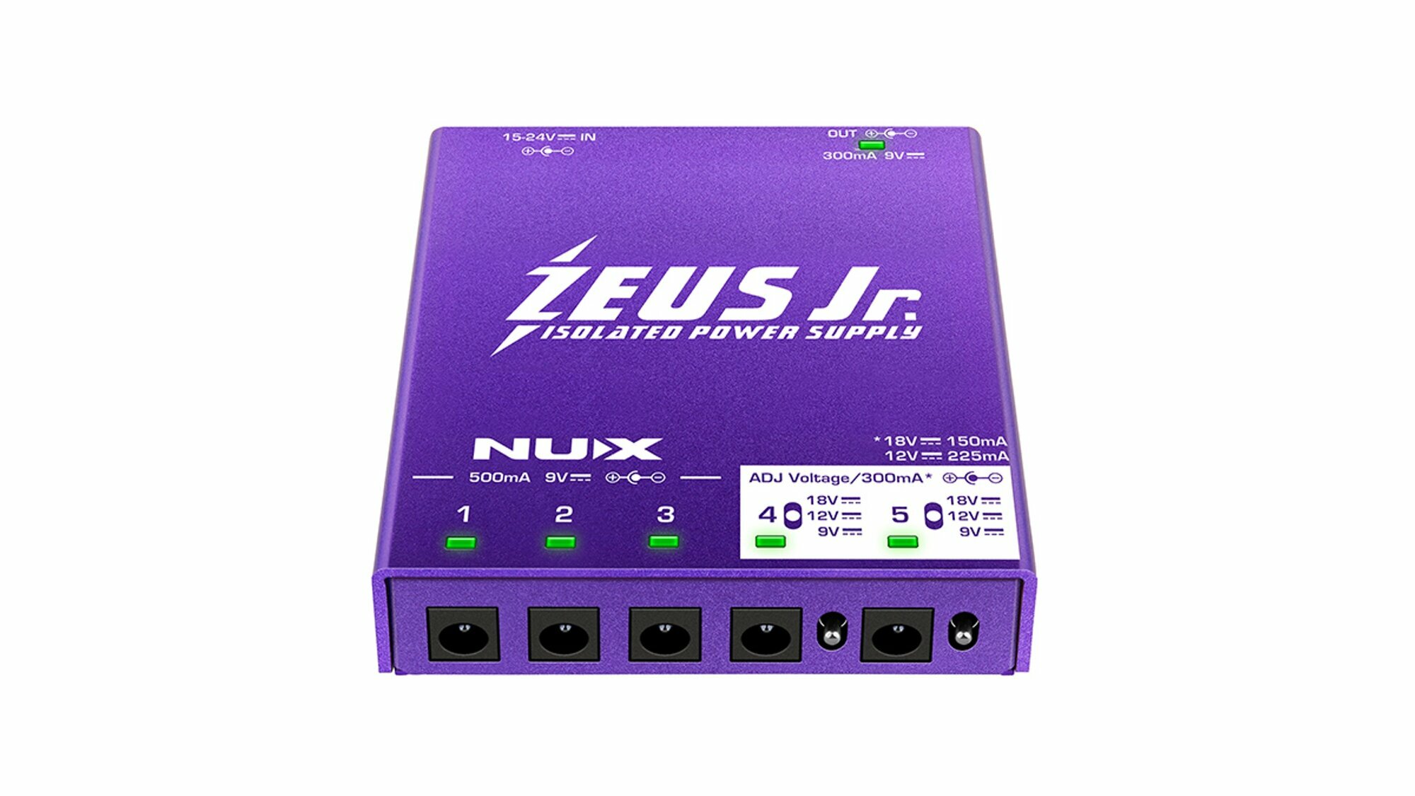 NIP-Z6 Zeus Jr Изолированный блок питания, (9 В/300 мА / 12 В/225 мА / 18 В/150 мА), Nux