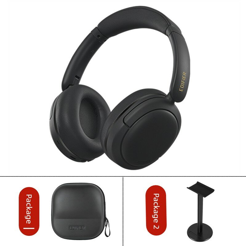 Edifier W800BT Free ANC Наушники Over-Ear Bluetooth Беспроводные/Проводные 40 часов батареи Черный