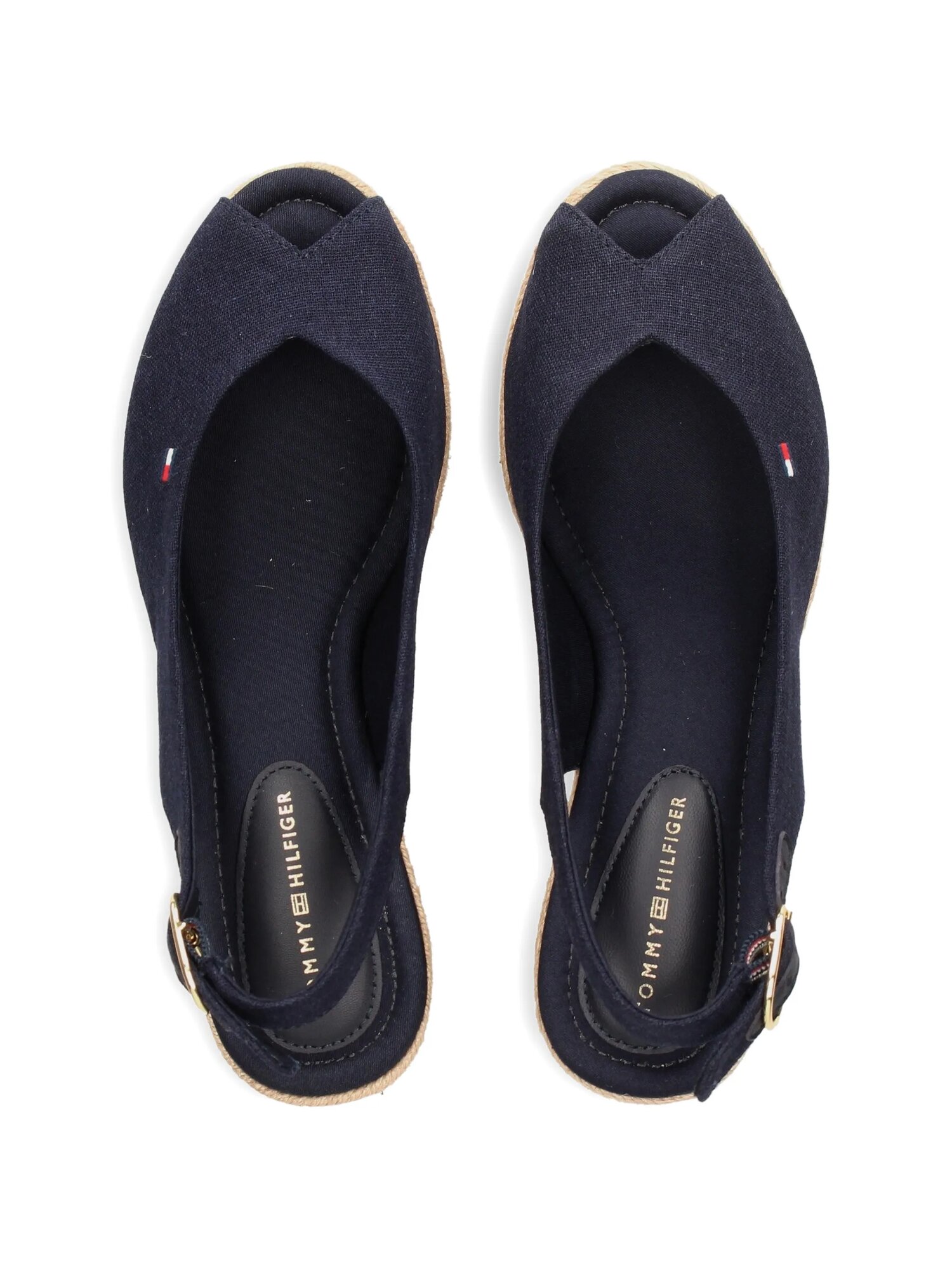 Эспадрильи TOMMY HILFIGER Slingback wedge espadrilles, размер 38 EU, blue — фото 1