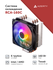 Кулер для процессора Azerty RCA-160C, гидродинамический подшипник, RGB-подсветка