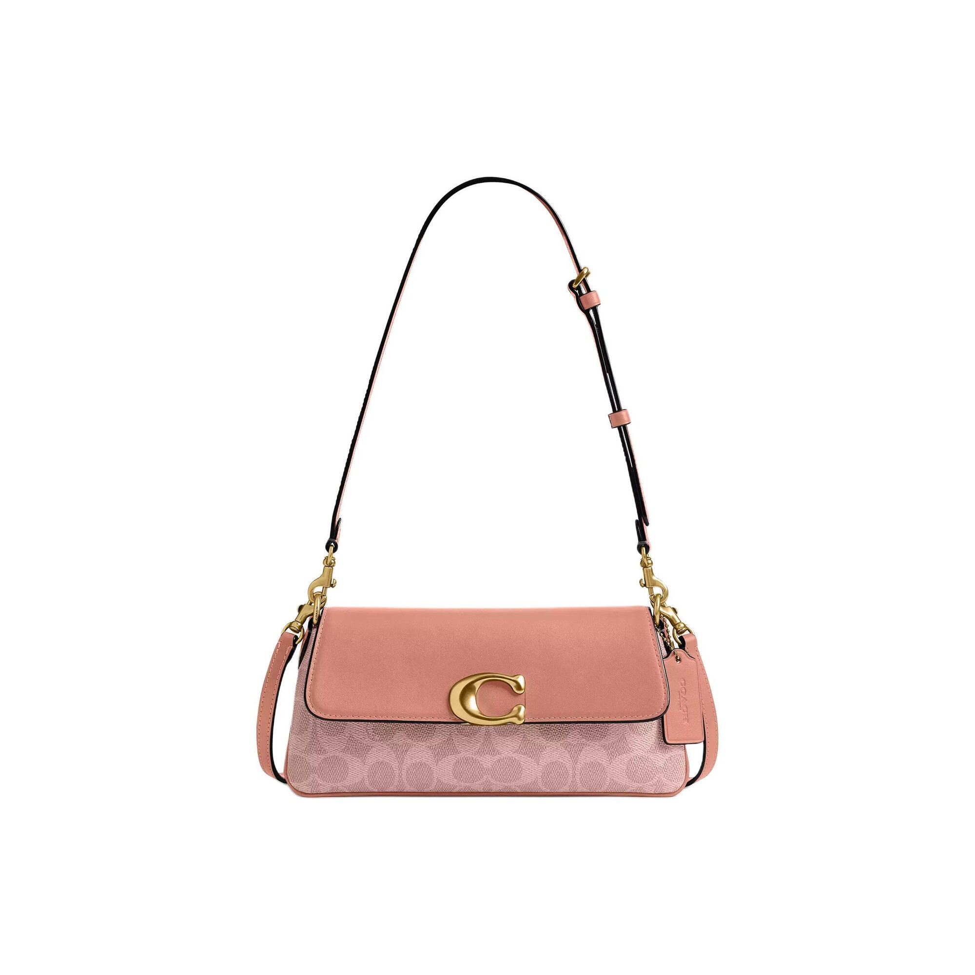 Сумка Coach Jet, фактура тиснение, розовый, — фото 1