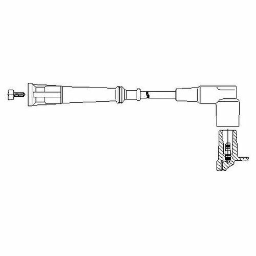 Провод высоковольтный (45 bs) Bremi 12345 для BMW 5 серия E28, E34, 6 серия E24, 7 серия E23, E32