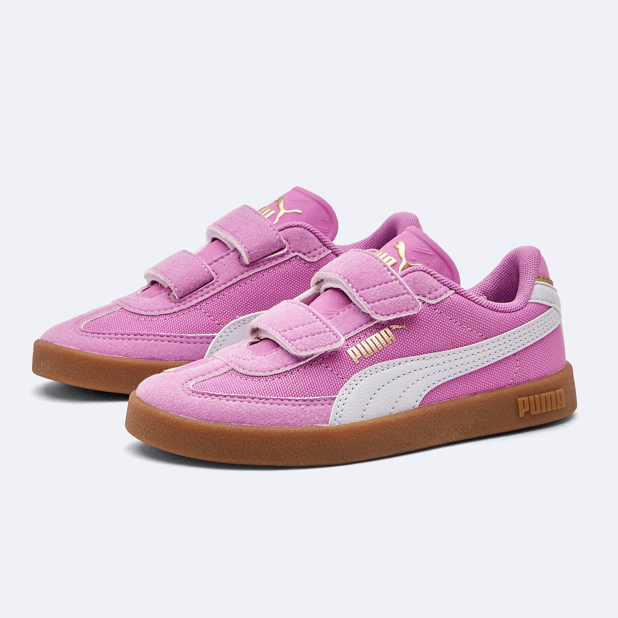 Кеды PUMA, размер EU 34 стопа (20,5CM), фуксия/фиолетовый — фото 1