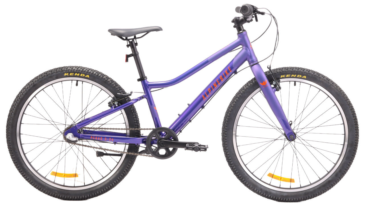Подростковый велосипед Alpinebike Pegas 24 3 ск. (2026) 24 Фиолетово-красный (130-150 см)