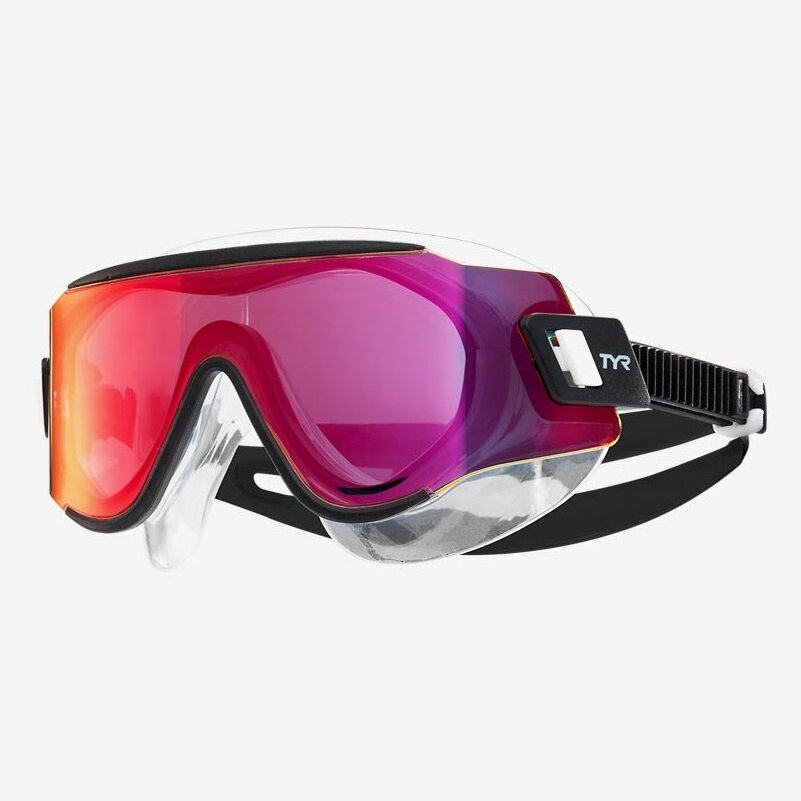 Маска для плавания TYR Tidal Wave Mirrored Swim Mask (LGSNKM), цвет Фиолетовый