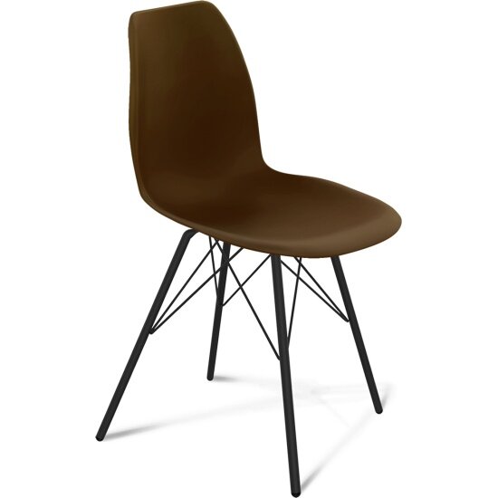 Стул Sheffilton SHT ST29/S37 коричневый ral8014/черный муар