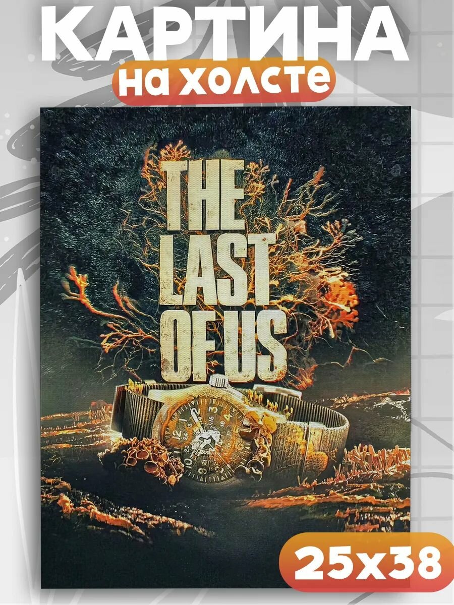 Картина на стену The last of us, на подрамнике, 1шт, 38х25 размер.