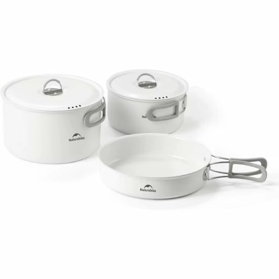 Naturehike Набор посуды туристический 3 предмета, керамическое покрытие CNK2450CF013-36W