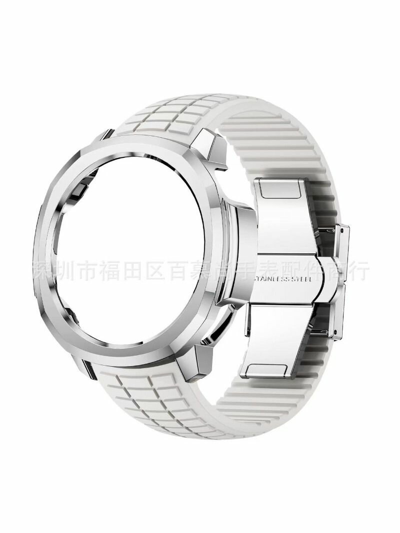 Силиконовый ремень с защитным корпусом для Huawei Watch GT Runner 2
