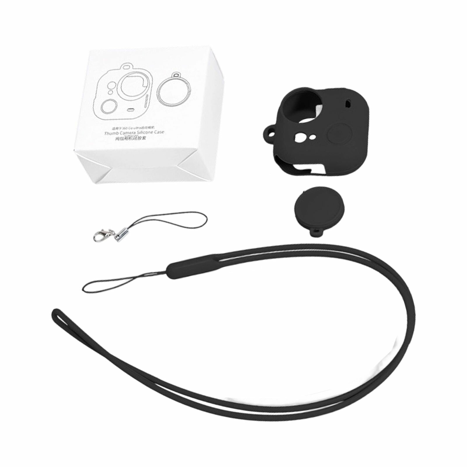 Ударопрочный силиконовый чехол с крышкой объектива для 360 Go Ultra Camera