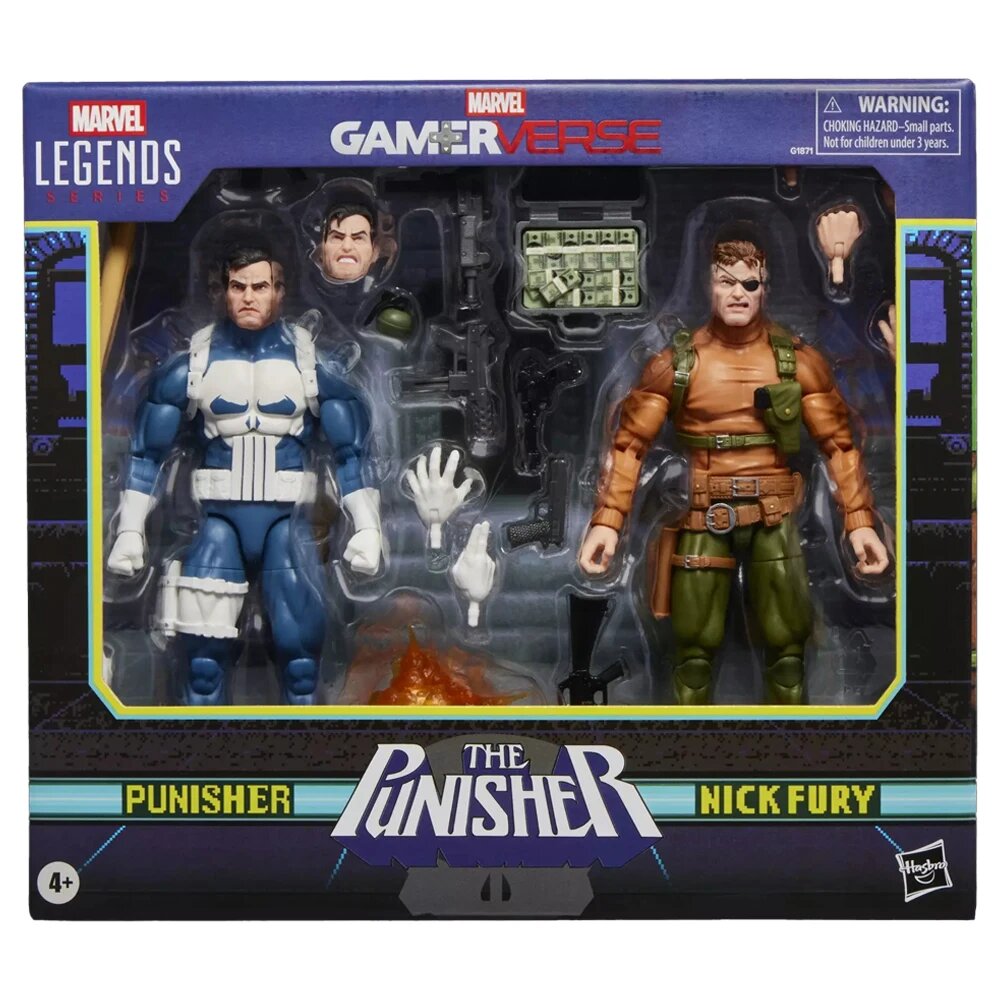 Hasbro Marvel Legends Series Gamerverse Punisher и Nick Fury, фигурки