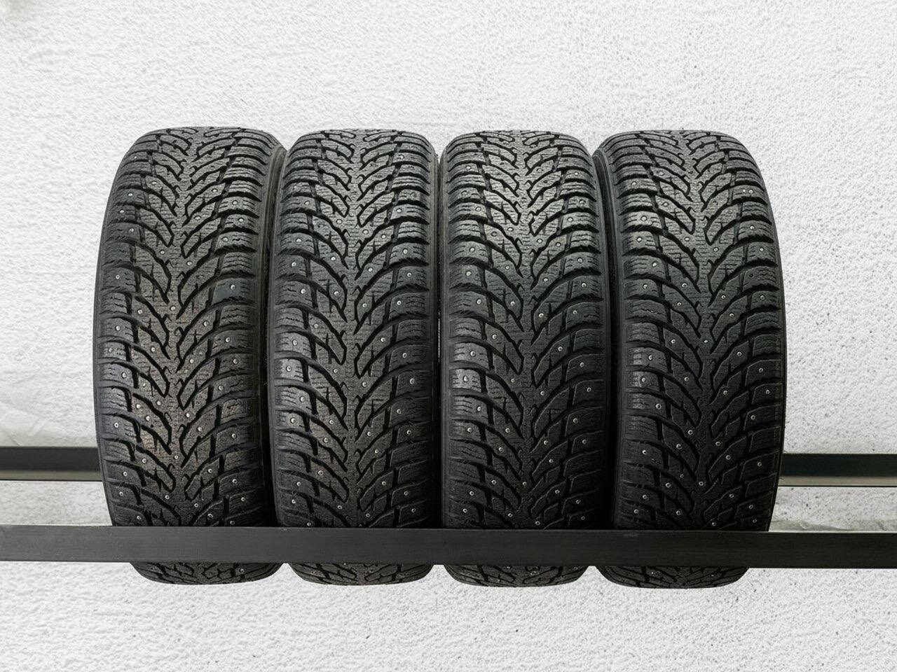 Комплект (4 шт) зимних БУ шин шипованные NOKIAN TYRES Hakkapeliitta 9 205/55 R16 10.0% износ PT0009366 TSB049332