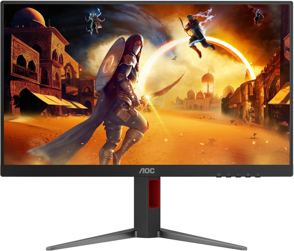 AOC Монитор 23.8 AOC 24G4HA Gaming 1920x1080, IPS, черно-красный (2xHDMI, DP, MM)