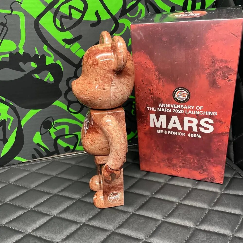 Игрушка Bearbrick Mars Марс 28см, Красно коричневый, ABS пластик, Китай — фото 1