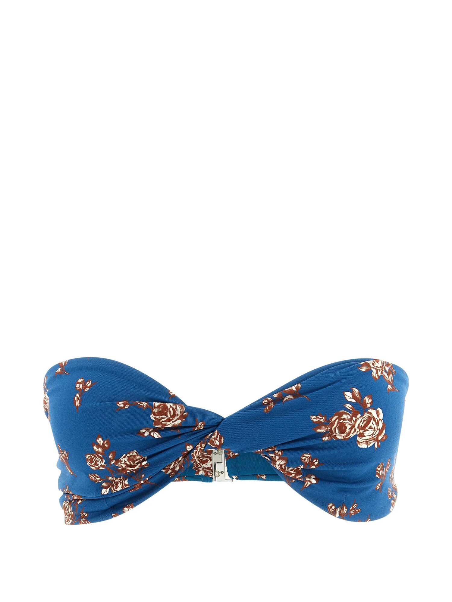Купальник Floral-print twisted bikini top