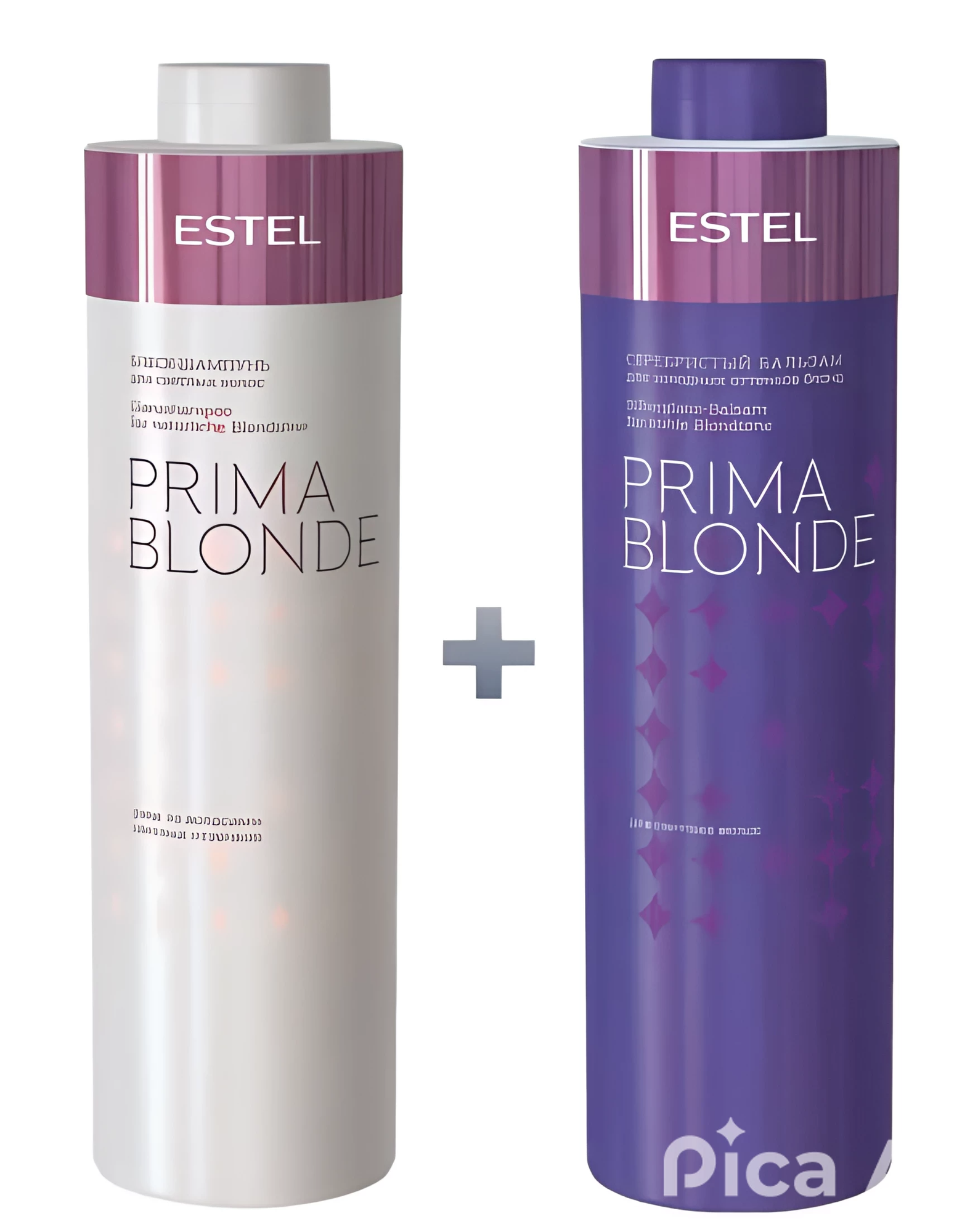 ESTEL Набор ESTEL PRIMA BLONDE, шампунь для светлых волос + бальзам, 1000мл