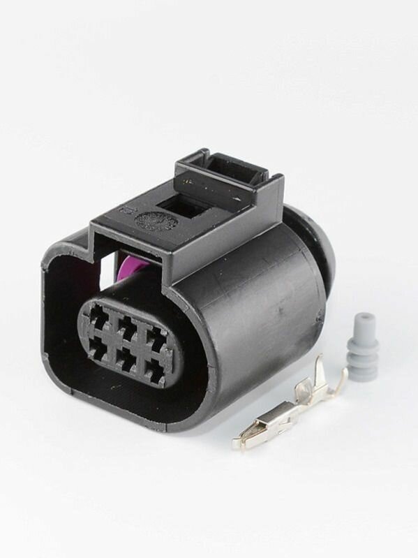 Разъем (колодка, фишка) 6 контактов (6 pin) мама 1J0973713 для Audi, Volkswagen, Skoda, Seat