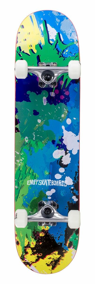 DECATHLON Скейтборд Decathlon Enuff Splat 7.75", зеленый/синий, 7.75"