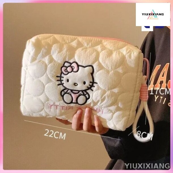 Портативный органайзер для мелочей MINISO, премиумкосметичка Hello Kitty