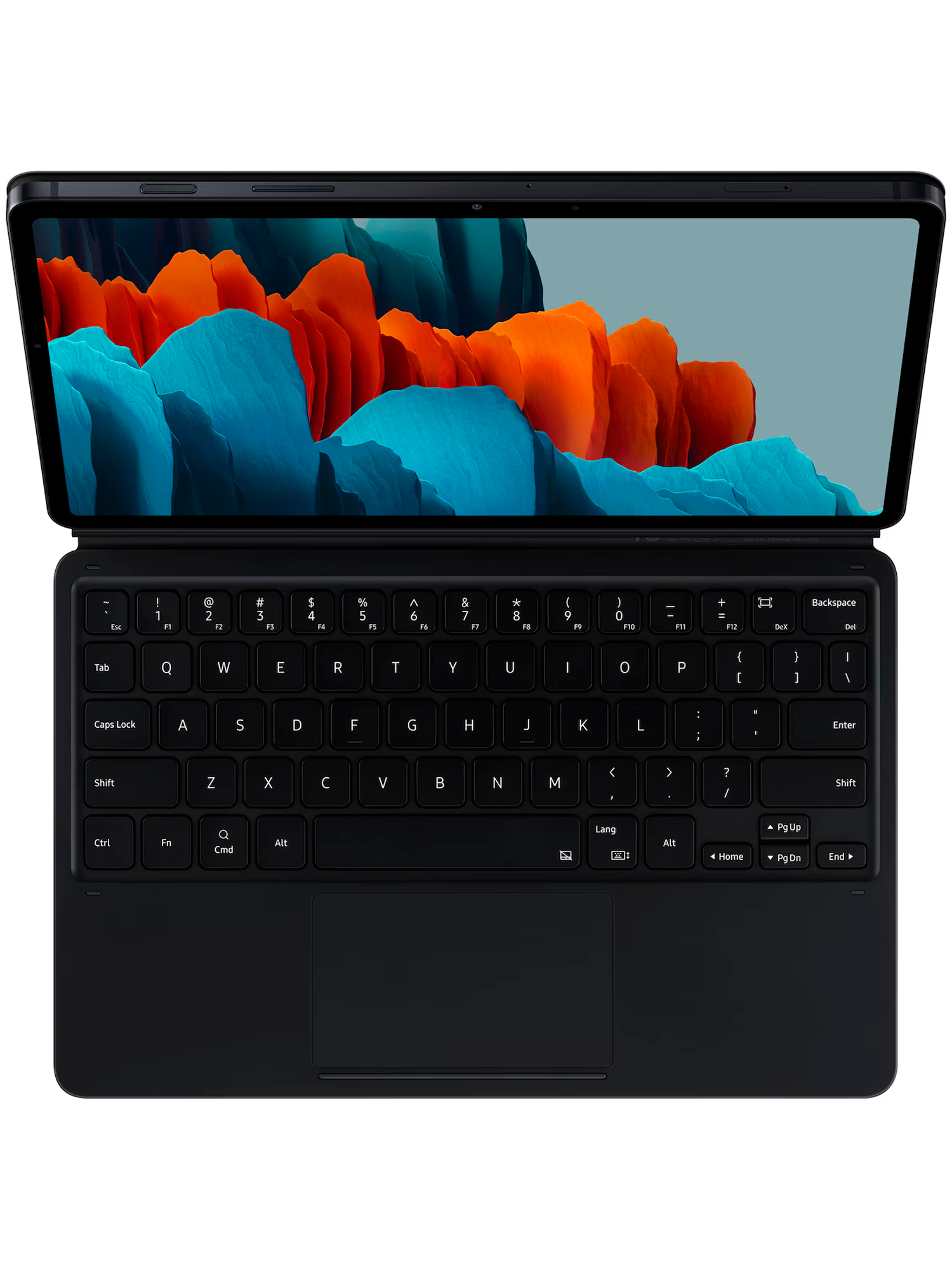 Чехол-клавиатура с тачпадом Samsung Galaxy Tab S7 | S8 Book Cover Keyboard Black EF-DT870BBRGRU