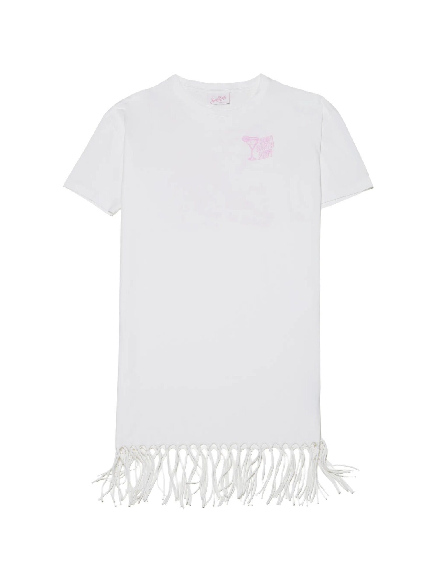 Платье Graphic-print fringe-trimmed mini dress