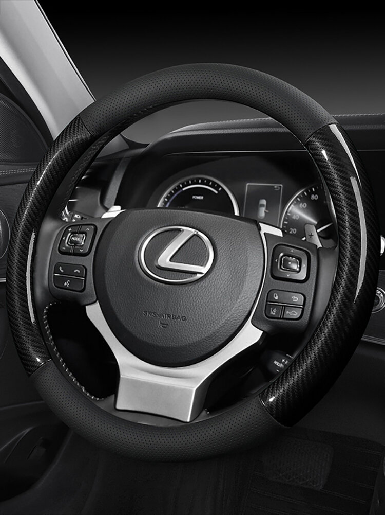 Чехол на руль из углеродного волокна для автомобилей Lexus