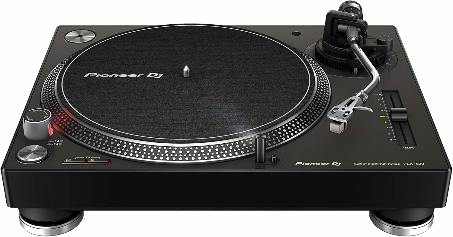 Виниловый проигрыватель Pioneer DJ PLX-500, прямой привод, встроенный фонокорректор, USB-порт, черный