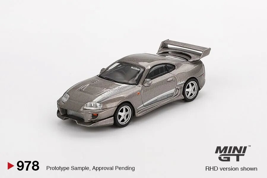 Машинка MINI GT MODEL 1:64 #978 Toyota Supra Veilside Combat V-II Combat Grey Die-cast Alloy Model Collection Toy Children Gifts