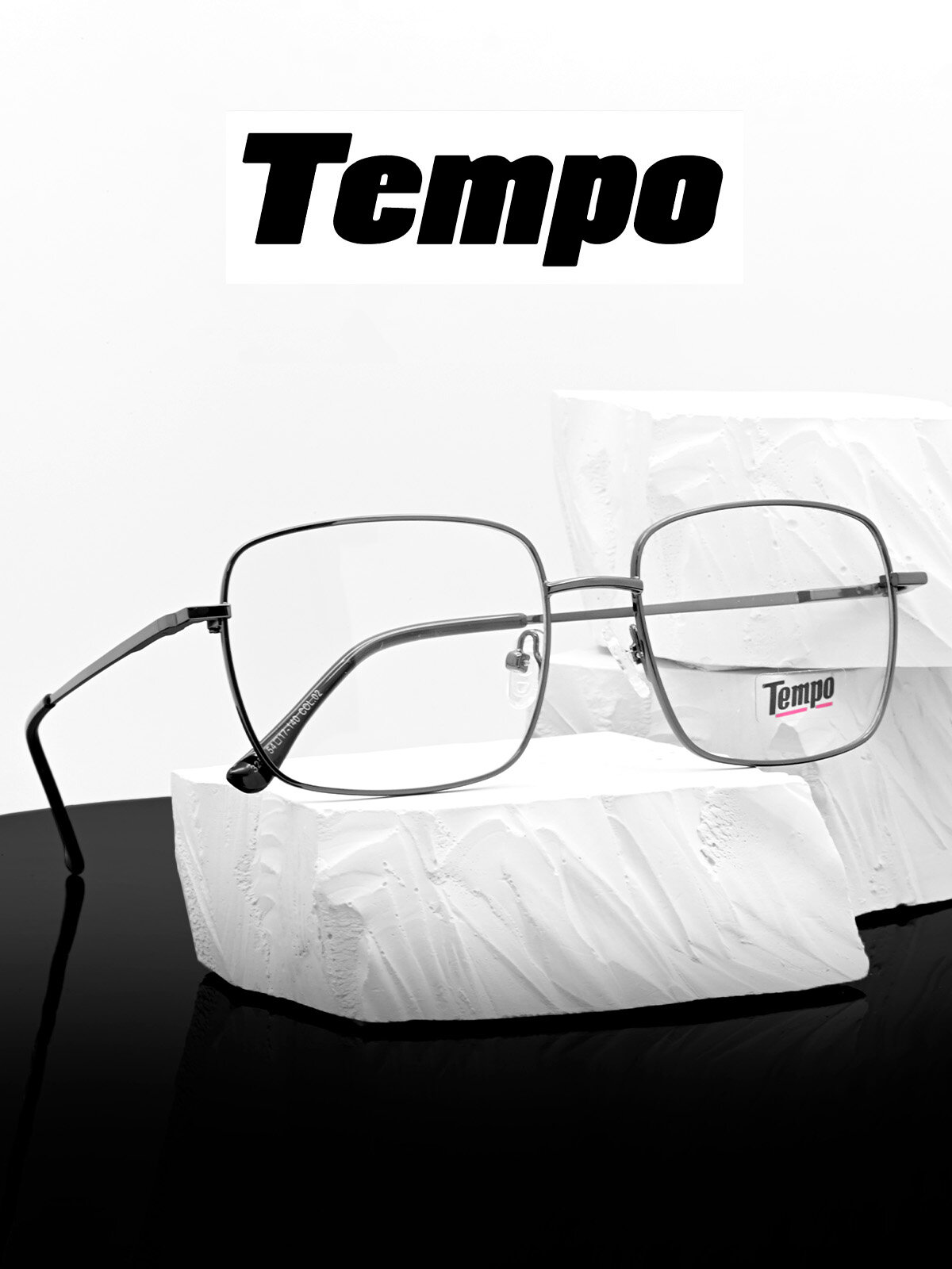 Оправа для очков Tempo 3253 C02 пол Мужской форма оправы Квадратная цвет оправы Серебряный