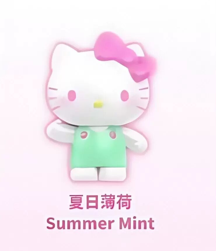 Оригинальные милые фигурки Hello Kitty из серии Summer Rainbow Candy от TOPTOY: очаровательные разноцветные кошечки в