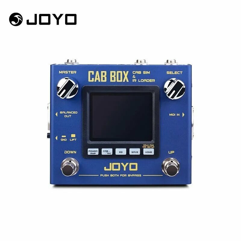 JOYO R-08 CAB BOX гитарная педаль симуляции кабинета с загрузкой IR, 4 модели ламповых усилителей, DI-выход, для электрогитары и баса