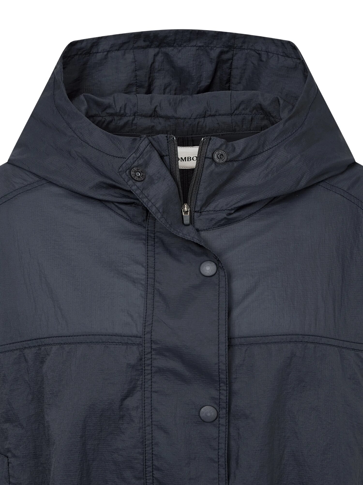 Куртка STUDIO TOMBOY Hooded snap-button oversized jacket, размер OneSize, синий — фото 1
