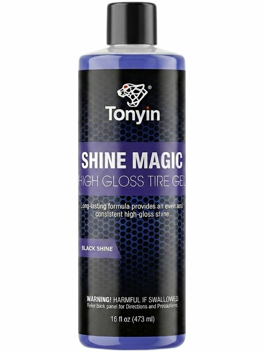 Гель - чернитель для шин SHINE MAGIC HIGH GLOSS TIRE GEL TN17A TONYIN, 473 мл.