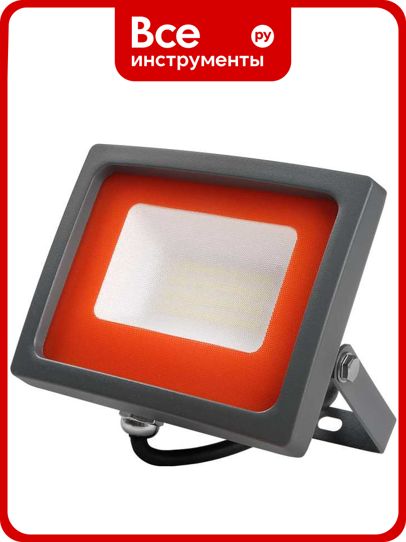 Светодиодный прожектор Jazzway PFL-SC 30Вт 6500К IP65 190-260В закаленное матовое стекло 5001404