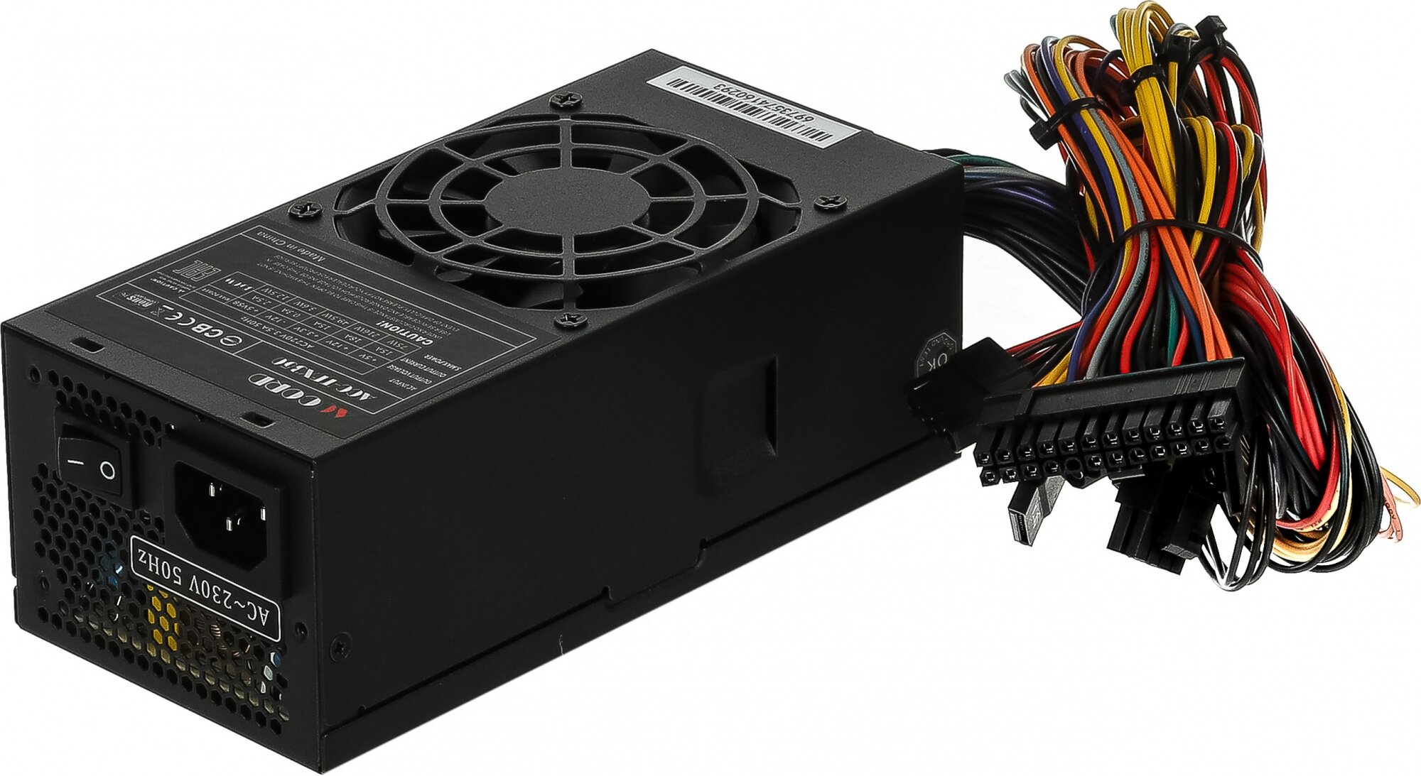 Блок питания Accord ACC-TFX350 OEM, TFX, 350Вт, 80PLUS, черный