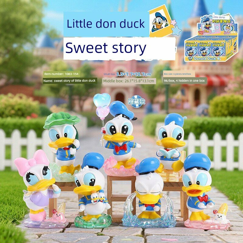 Фигурка из серии Sweet Story Blind Box без Дональда Дака, милое украшение для рабочего стола, декор для спальни,
