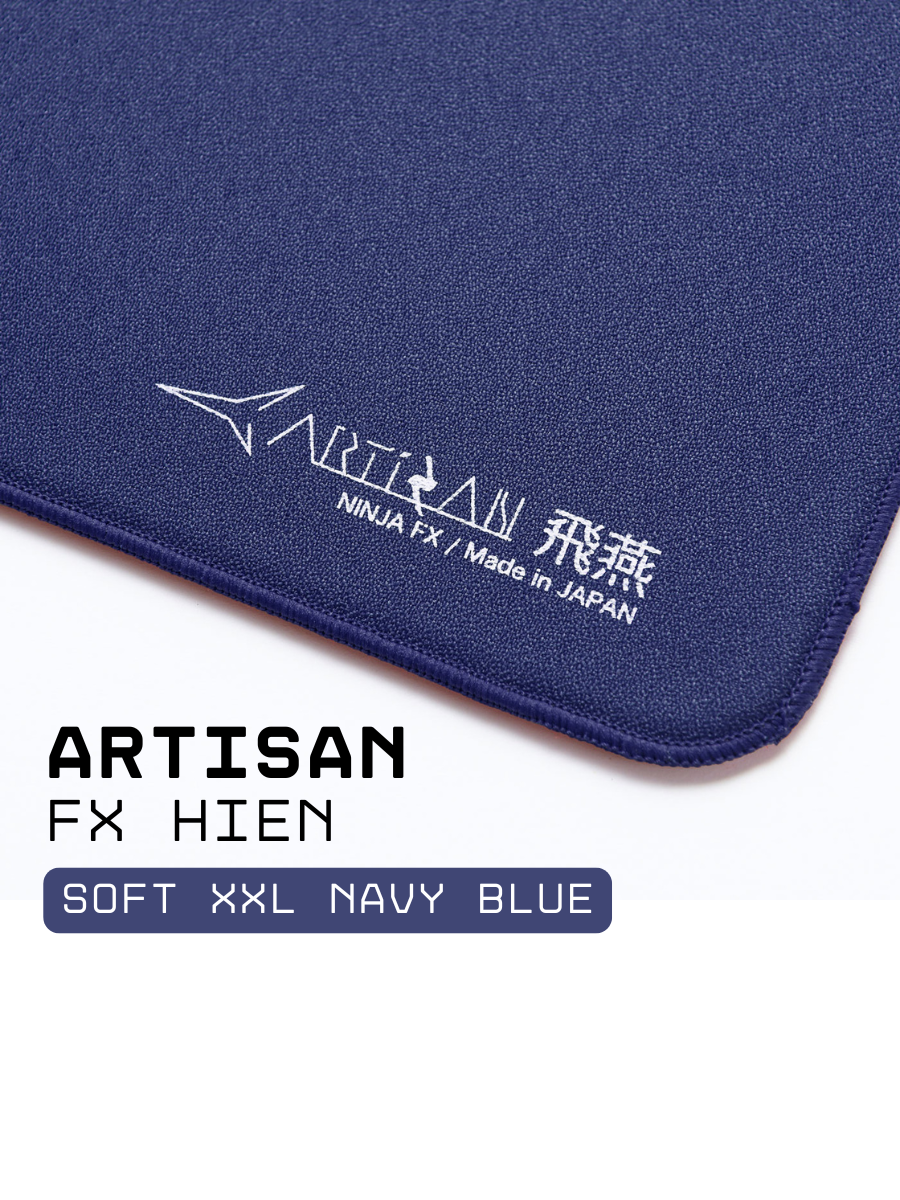 ARTISAN FX HIEN, SOFT, NAVY BLUE, размер: XXL 500x490x4 мм, коврик для мыши, оригинал Япония