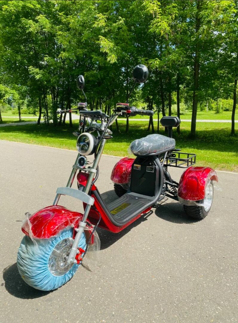 Электро трицикл Gt X12 Traik+ красный (независимая задняя подвеска)