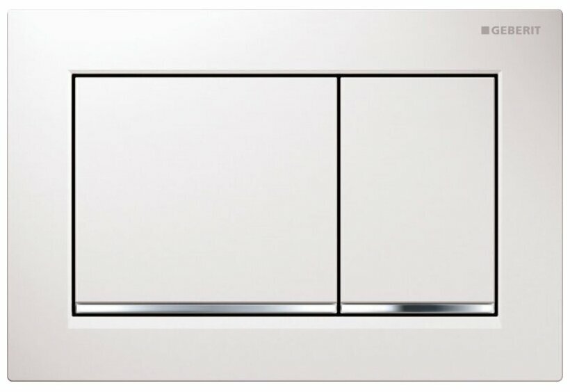 Смывная клавиша Geberit Omega 30 115.080. KJ.1 белая/хром