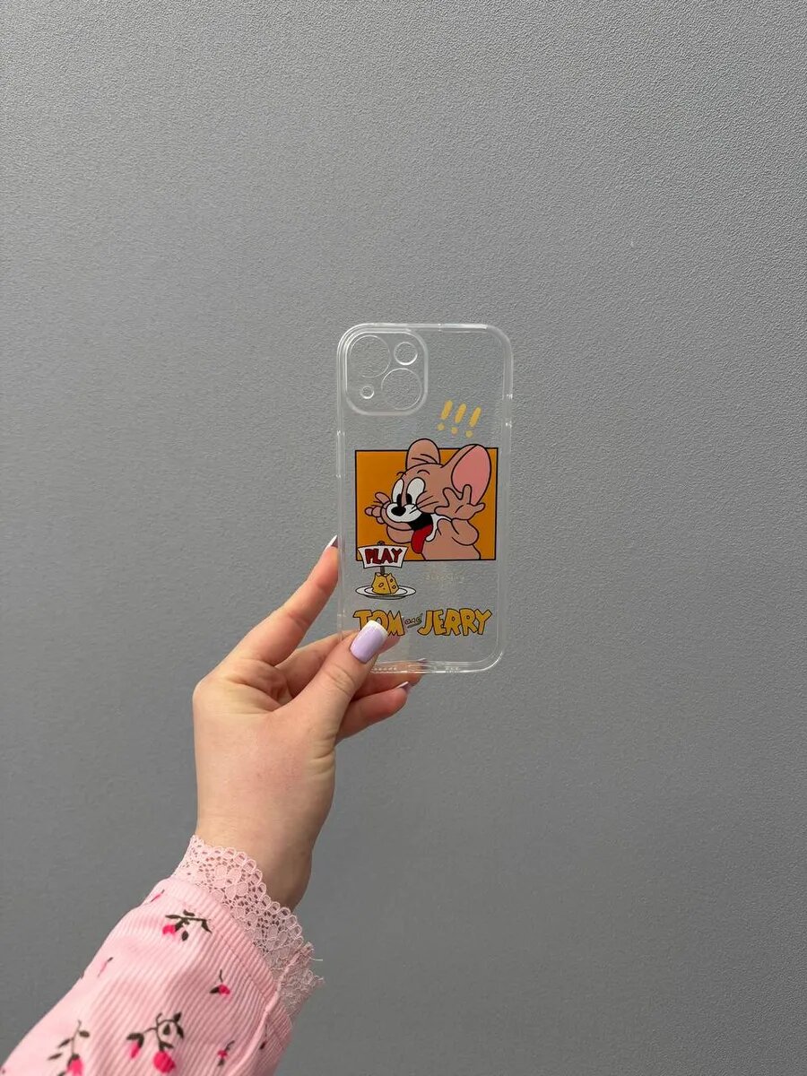 Чехол на Iphone 15, интересный принт "Микки Мауса" , женский. — фото 1