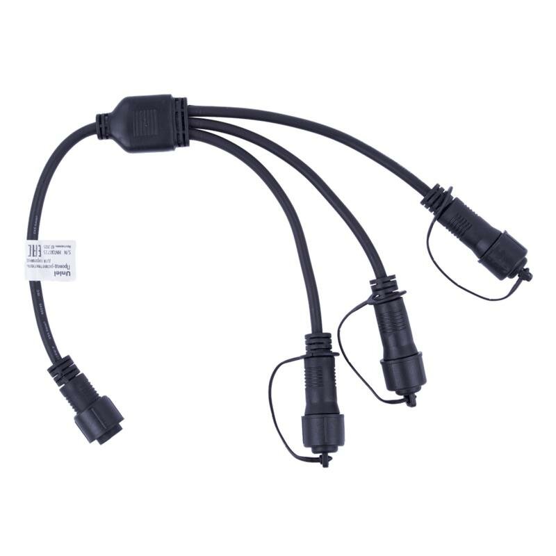 Провод-разветвитель для гирлянд UCX-F90 S3/0.4M/BK серии F90PRO 0.4м 3 выхода статика/мерцание IP67 черн. Uniel UL-00013235