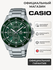 Наручные часы CASIO, зеленый, серебряный