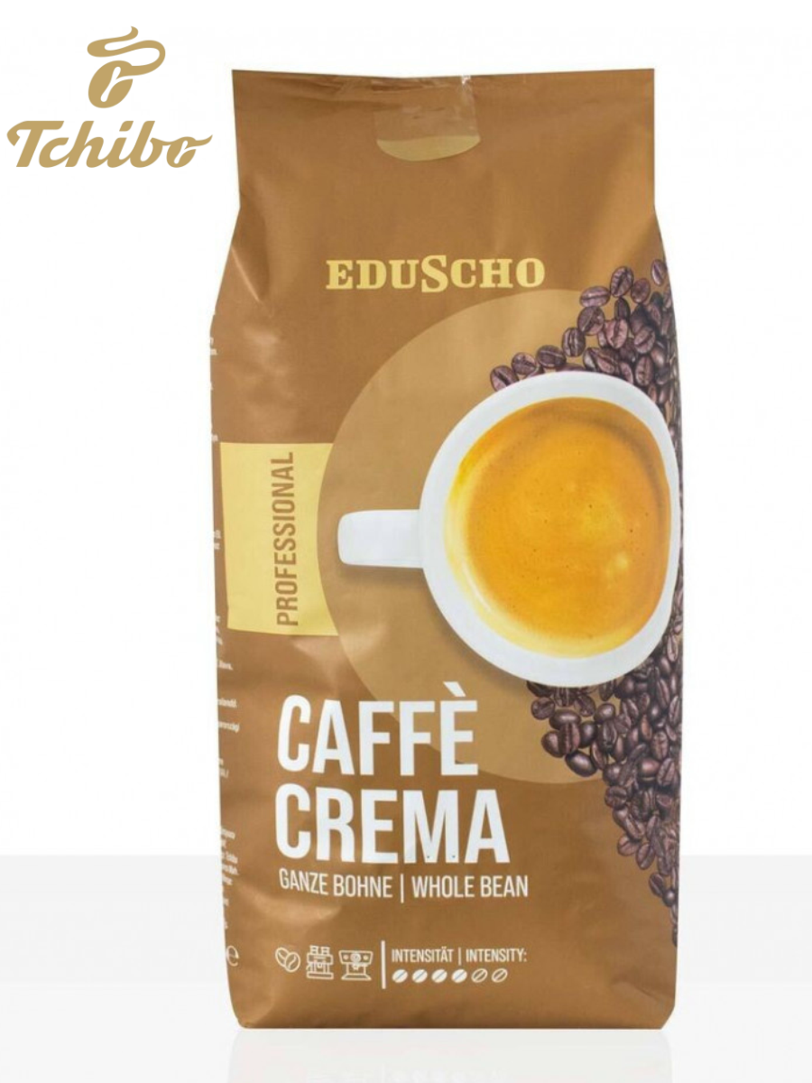 Tchibo Eduscho Professional Caffe Crema кофе в зернах 1 кг пакет с клапаном