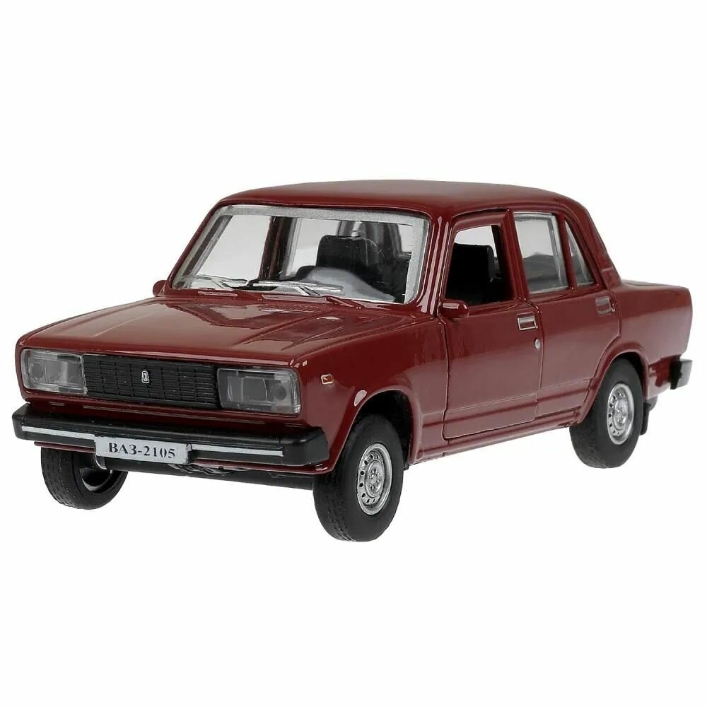 Модель машины мет LADA ВАЗ-2105 1997 12 cm, (двери, багаж, романс.)инерц, в коробке