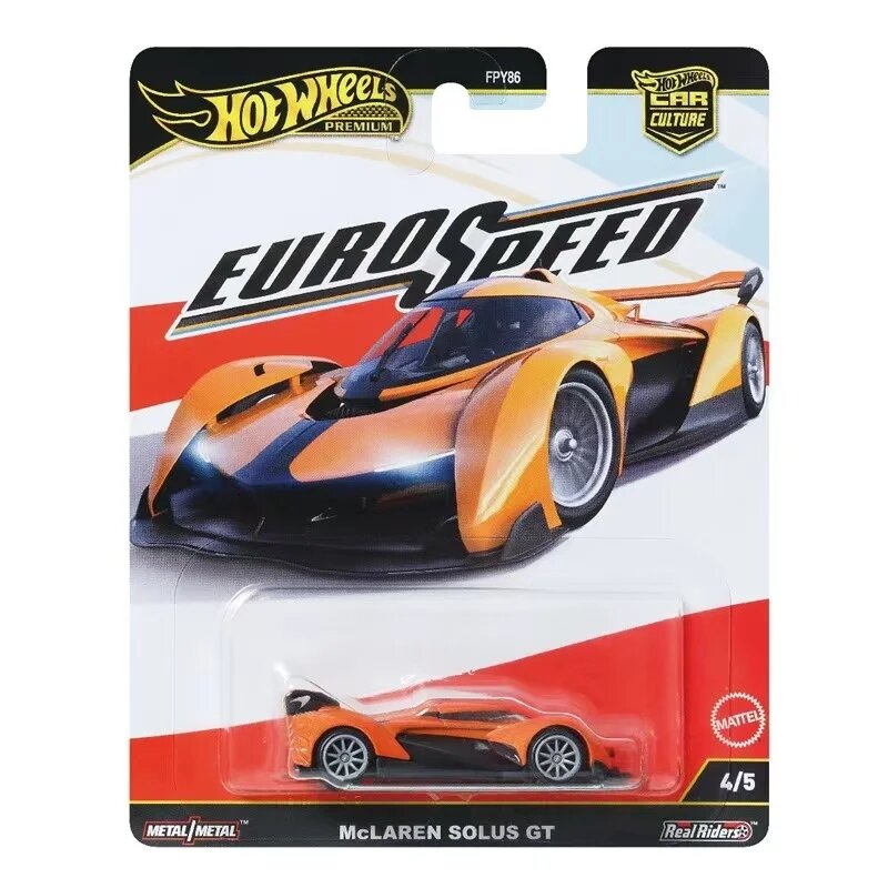 Масштабная модель автомобиля Hot Wheels Car Culture Fpy86 Ferrari F50 Porsche Carrera GT L4-McLaren